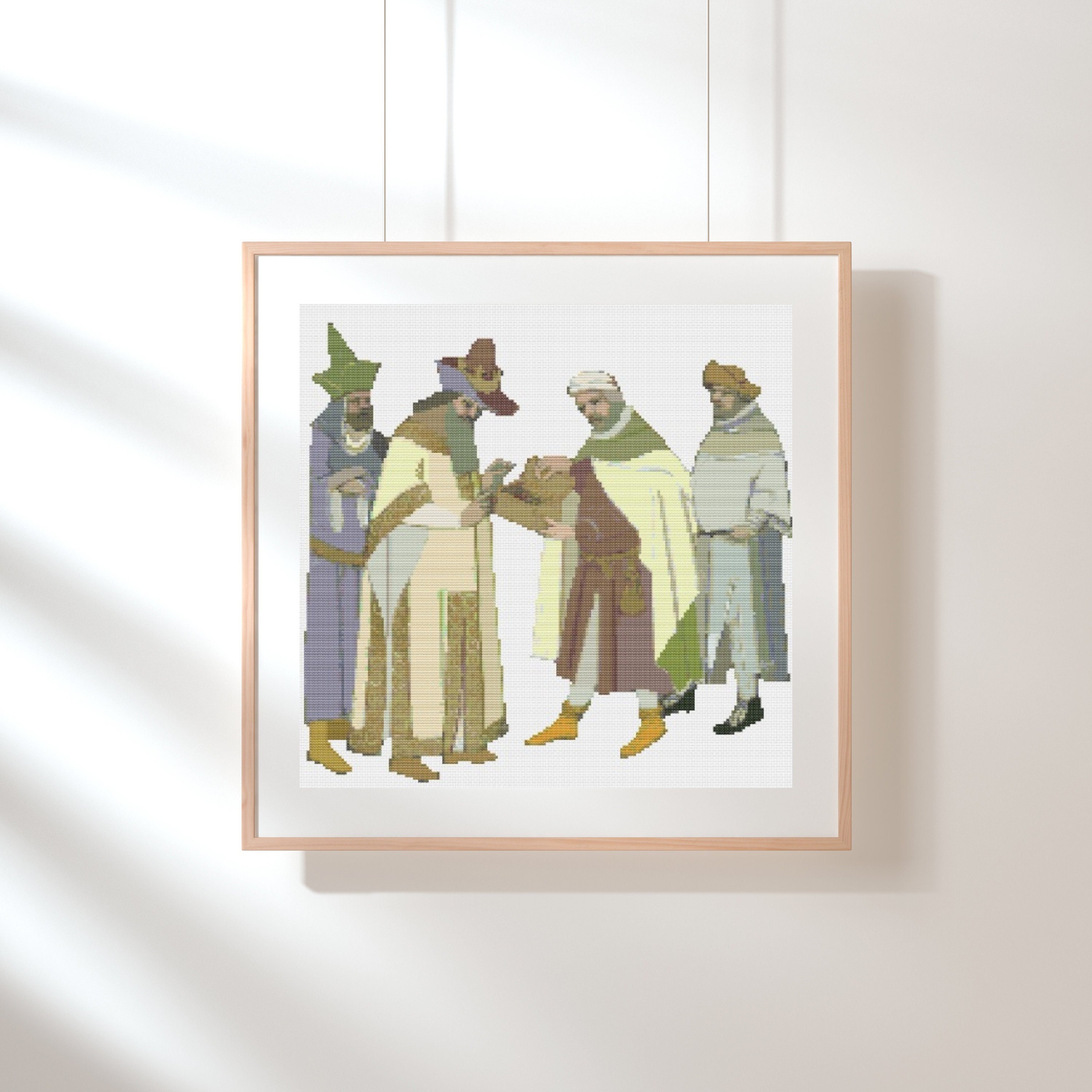 Medieval Cross Stitch Pattern - Illumination - King of Lar Buying ...