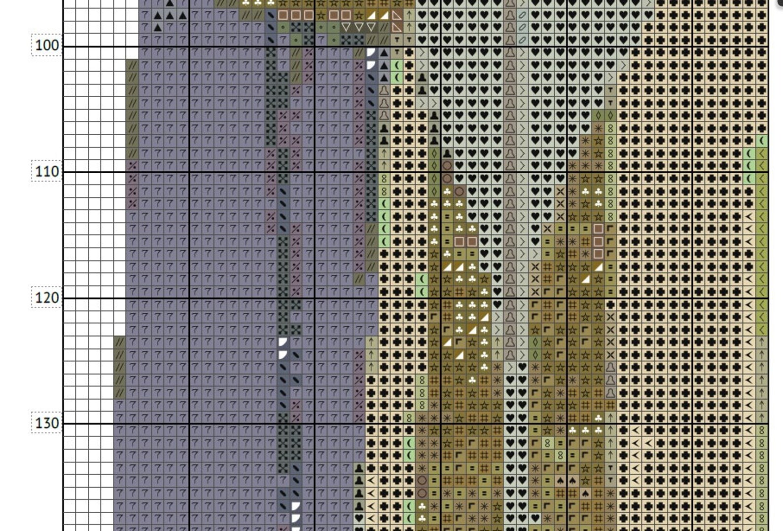 Medieval Cross Stitch Pattern Illumination King of Lar Buying Pearls ...