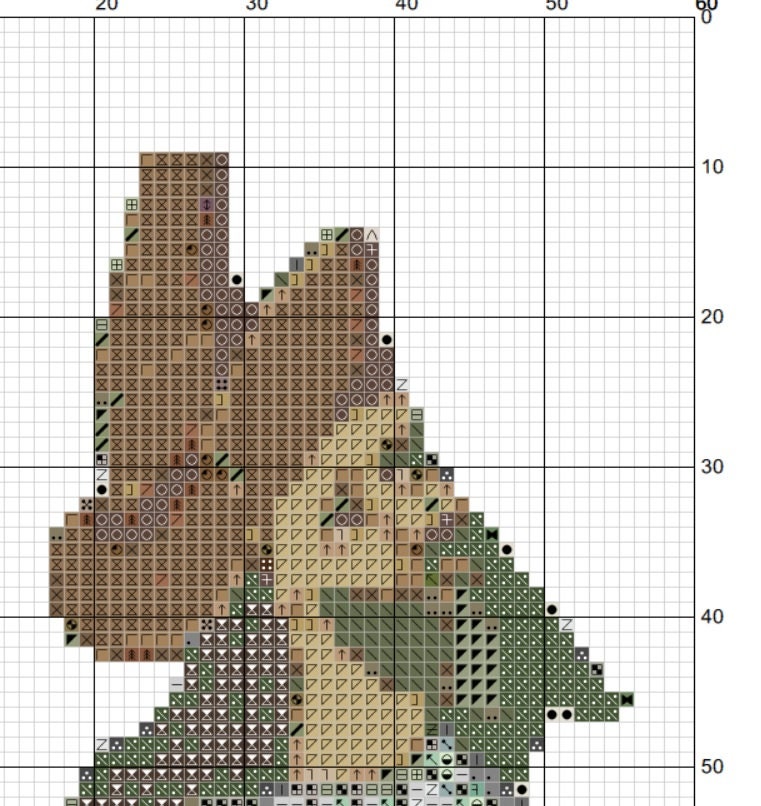 Medieval Cross Stitch Pattern Illumination the Tamed Beasts Direct ...