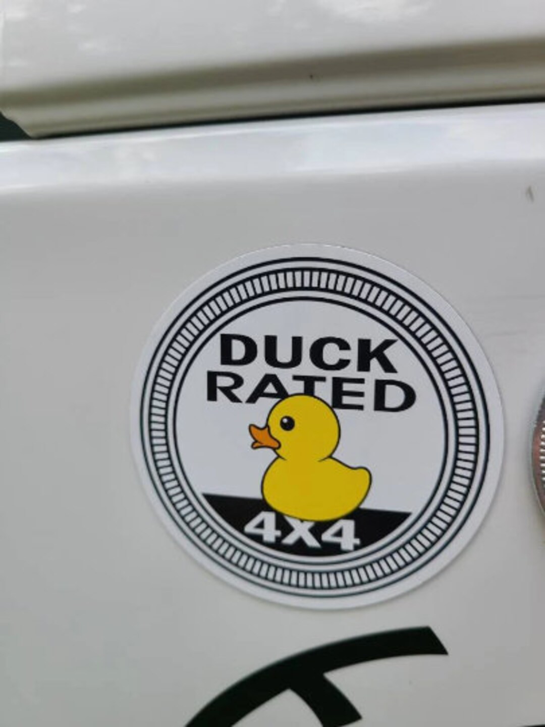 Rubber Duck Duck Car SUV Magnet or Sticker Badge ~ 4x4 Rated Circle - Etsy