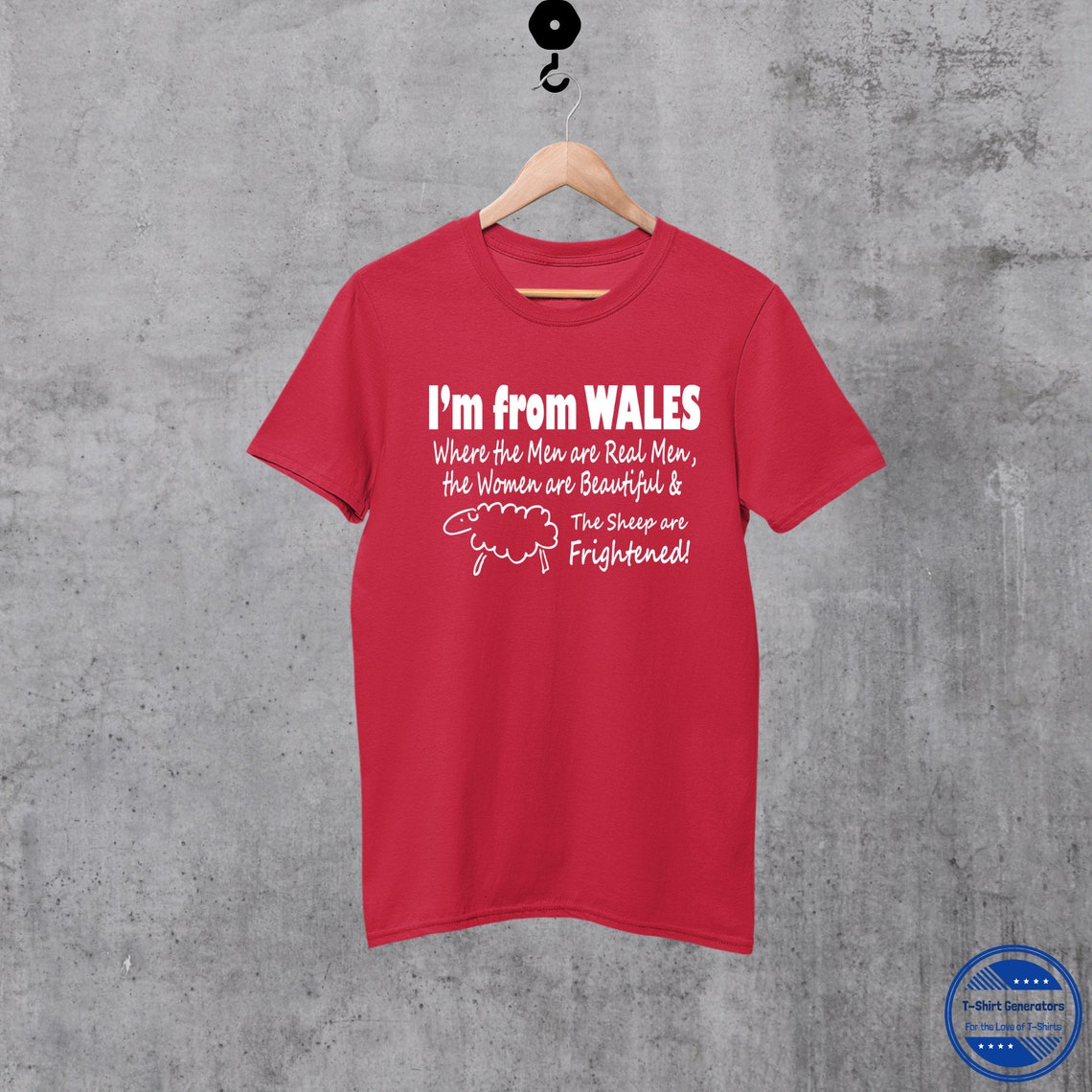 I'm From Wales T-shirt, Funny Welsh Shirt, Welsh Sheep Joke, Welsh ...