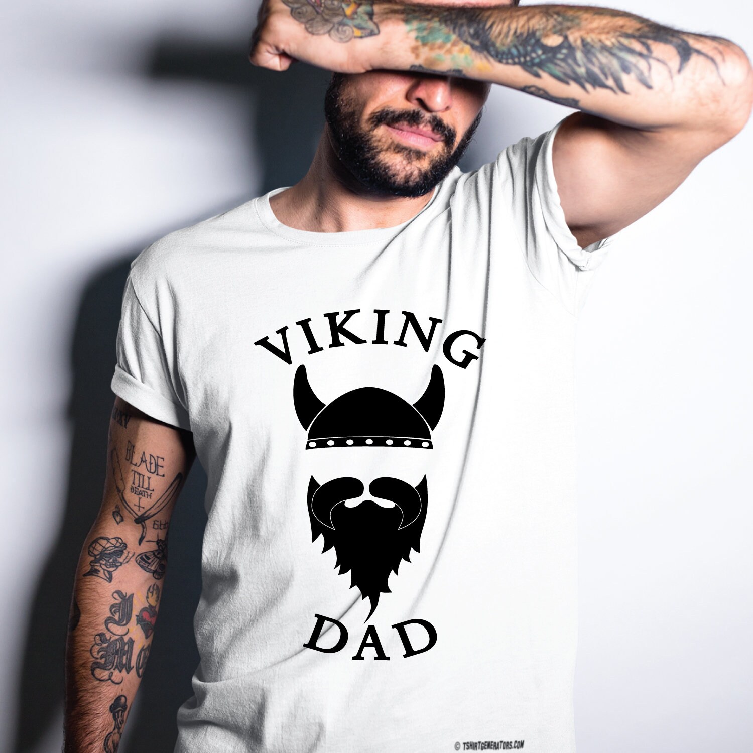 Viking Dad Shirt, Fathers Day Gift, Gift for Dads, Beard Dad, Scandi ...
