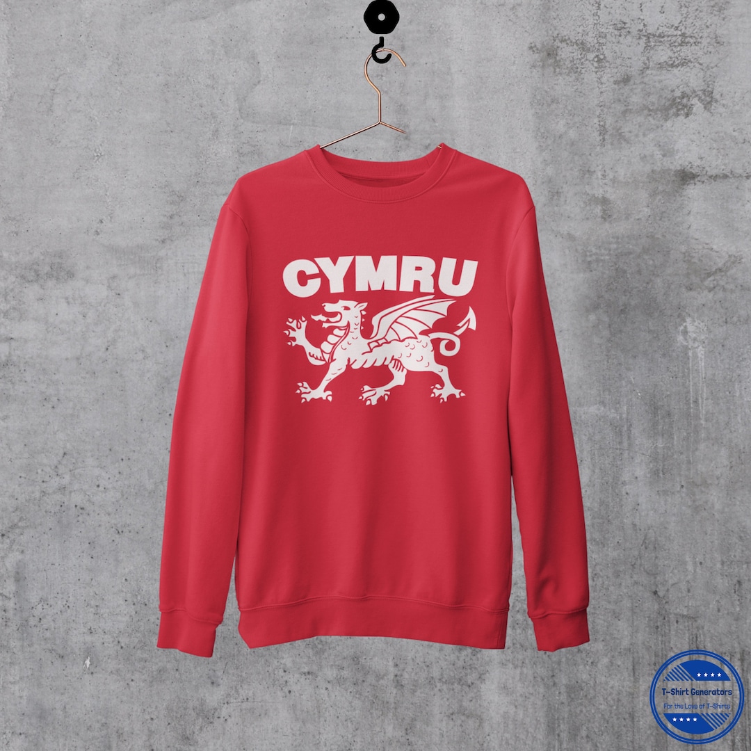 Cymru Sweatshirt. Welsh Sweatshirt. Wales Sweatshirt. Welsh Sweater ...