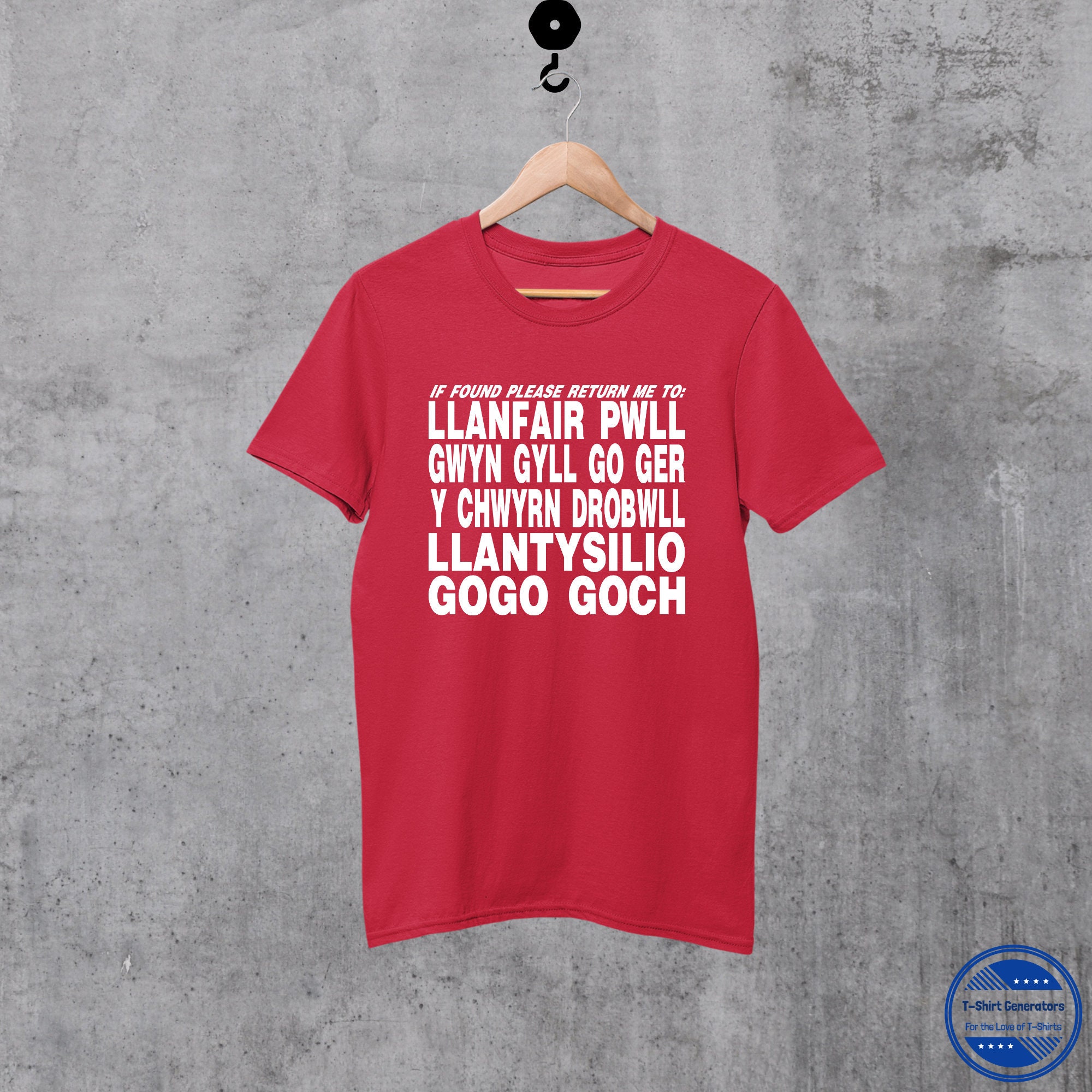 Longest Welsh Town Name Shirt, Llanfairpwllgwyngyll, Wales Shirt, Welsh ...