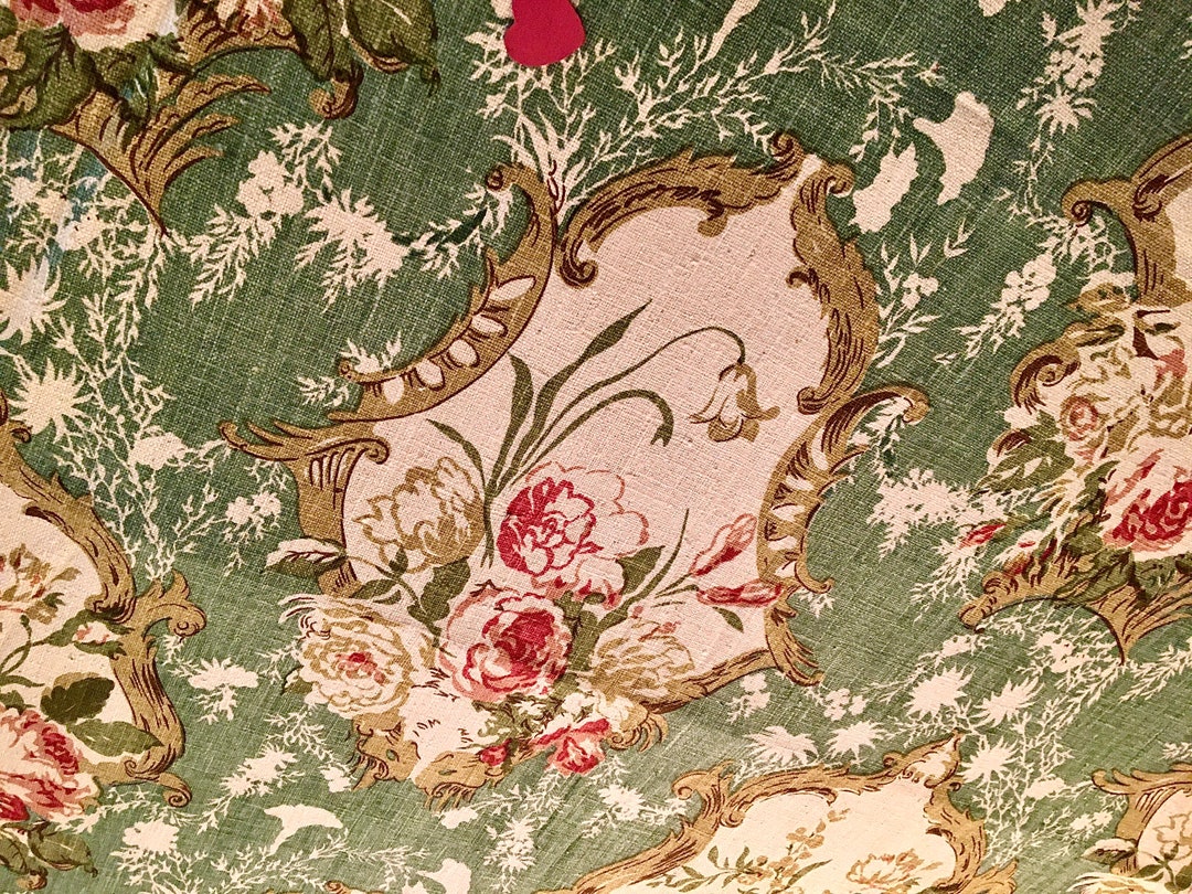Exceptional Rococo Style Floral 53 Square Tablecloth French Blue ...