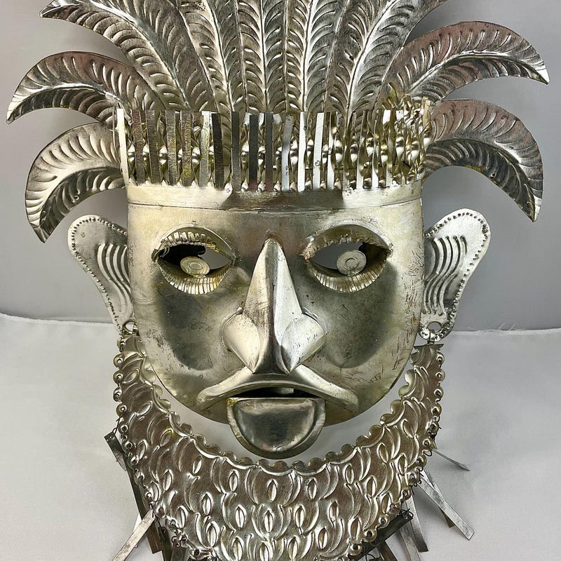 Mexican Tin Mask - Etsy