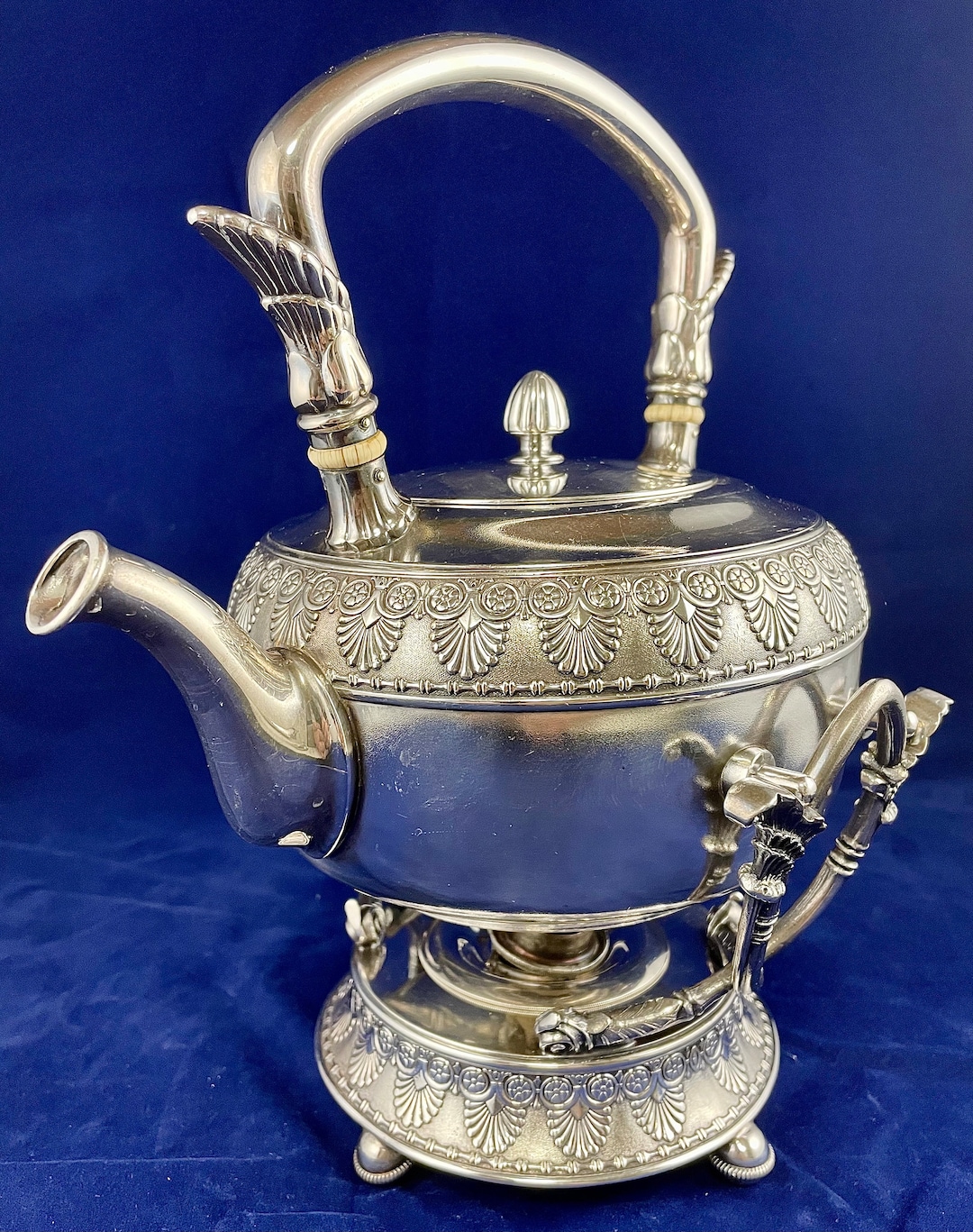 Antique 19th Century Gorham Neoclassical Silverplate Tea or Hot Water ...