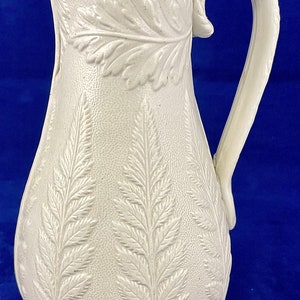 Antique English Dudson Stoneware Grayish White Pitcher Decorated With ...