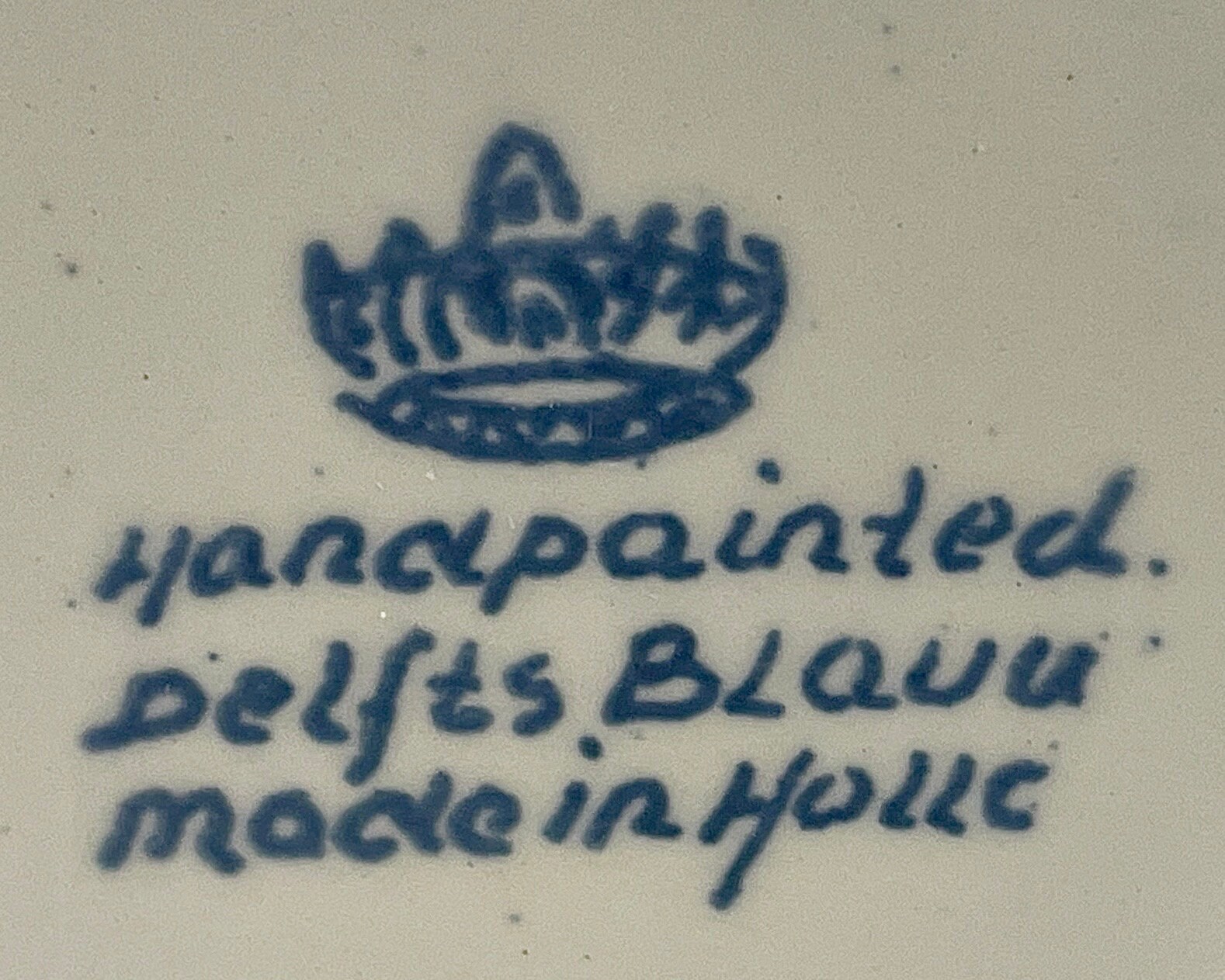 Modern Delft Hand Painted Blue and White Octagonal Shaped Vase ...