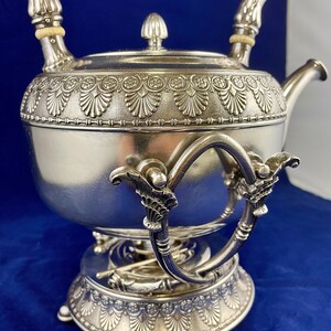 Antique 19th Century Gorham Neoclassical Silverplate Tea or Hot Water ...