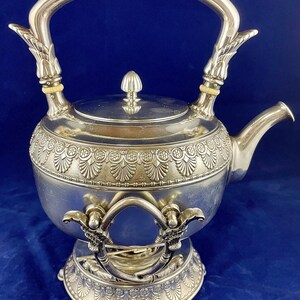 Antique 19th Century Gorham Neoclassical Silverplate Tea or Hot Water ...