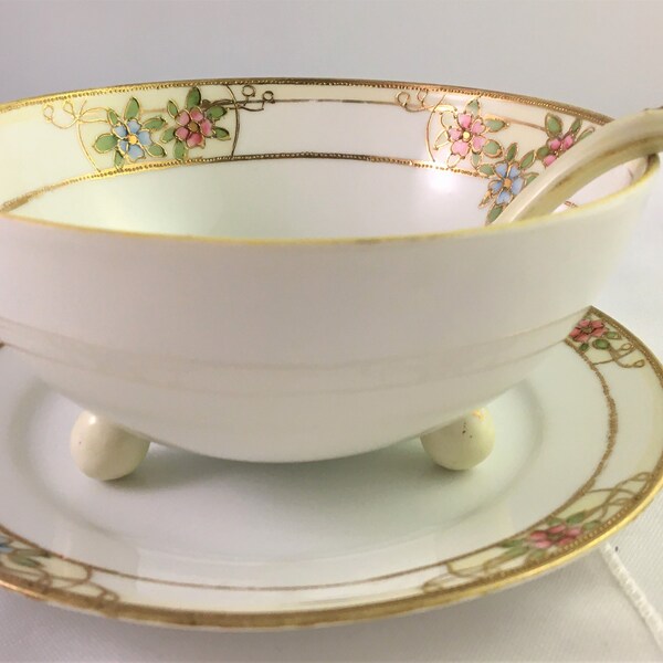 Nippon Hand Painted Porcelain Bowl - Etsy