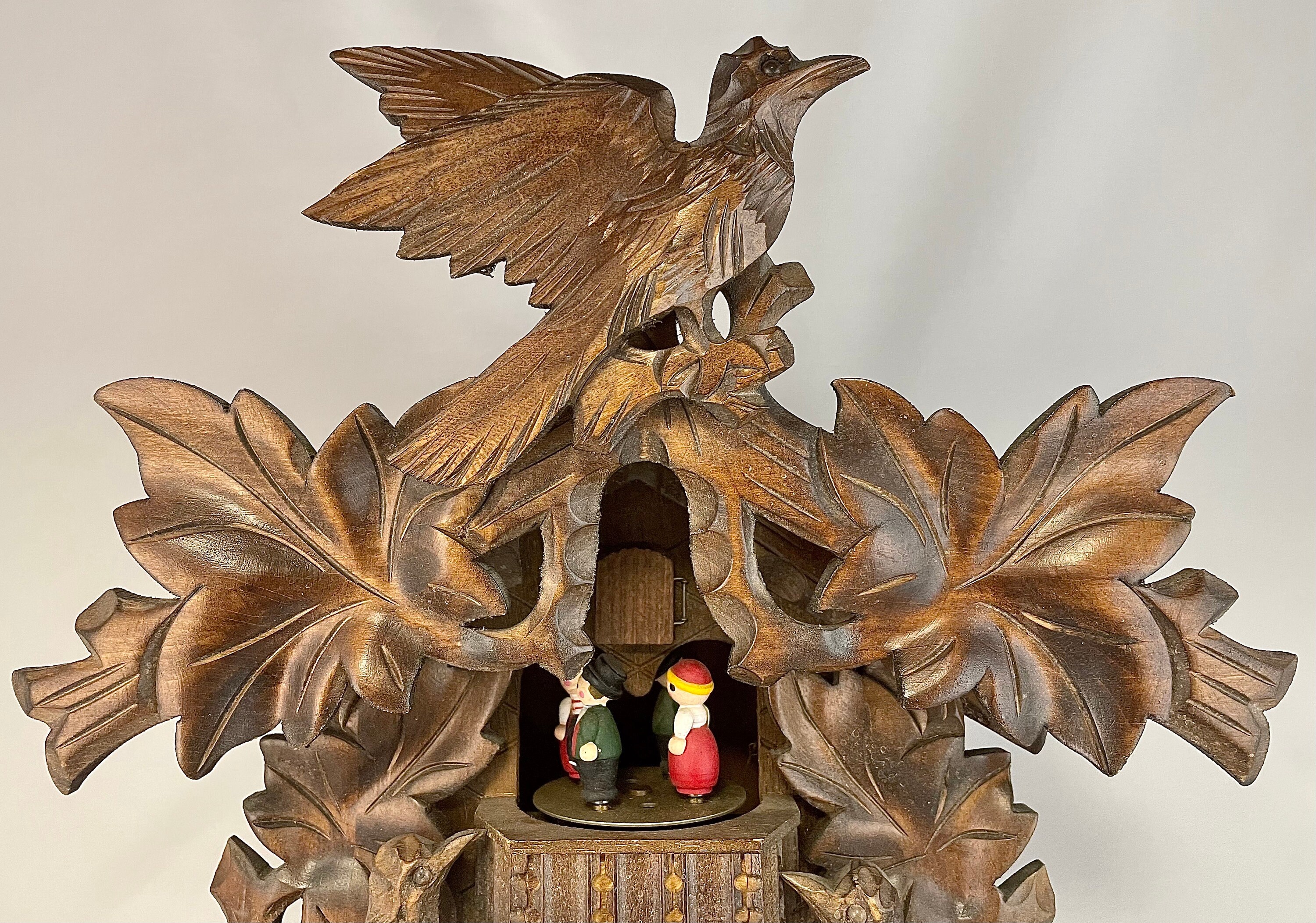 Vintage Kathe Wohlfahrt Bavarian German Black Forest Wood Cuckoo Clock ...