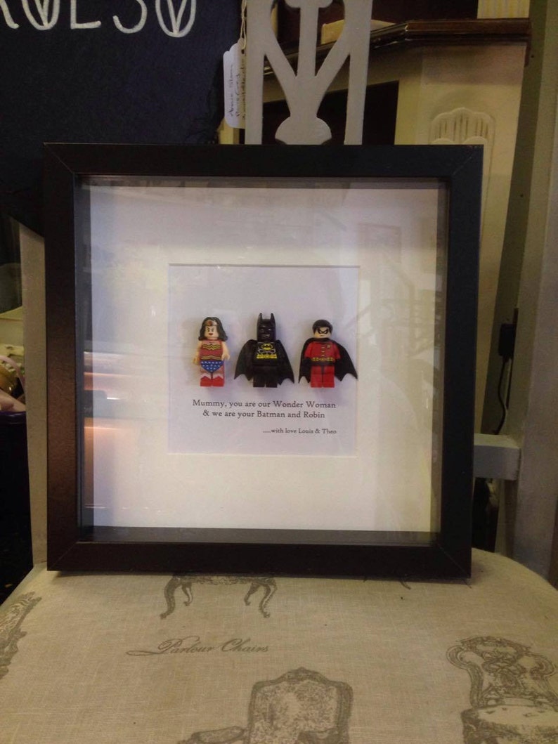 Batman & Robin Frame Superhero Dad Birthday Personalised - Etsy UK
