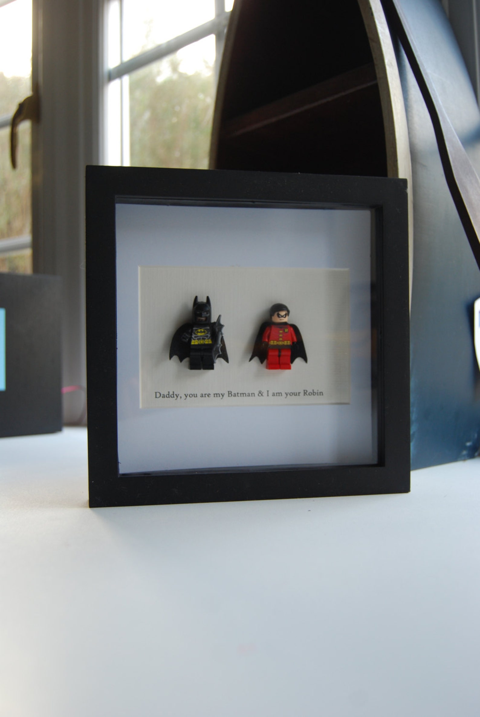 Batman & Robin Frame Superhero Dad Birthday Personalised - Etsy UK
