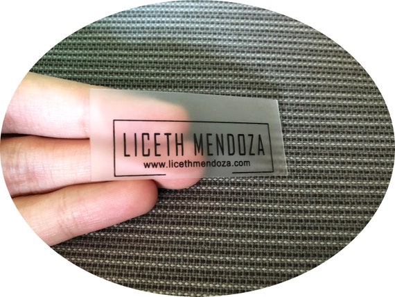 Custom Printed Transparent Plastic Labels 1000pcs | Etsy