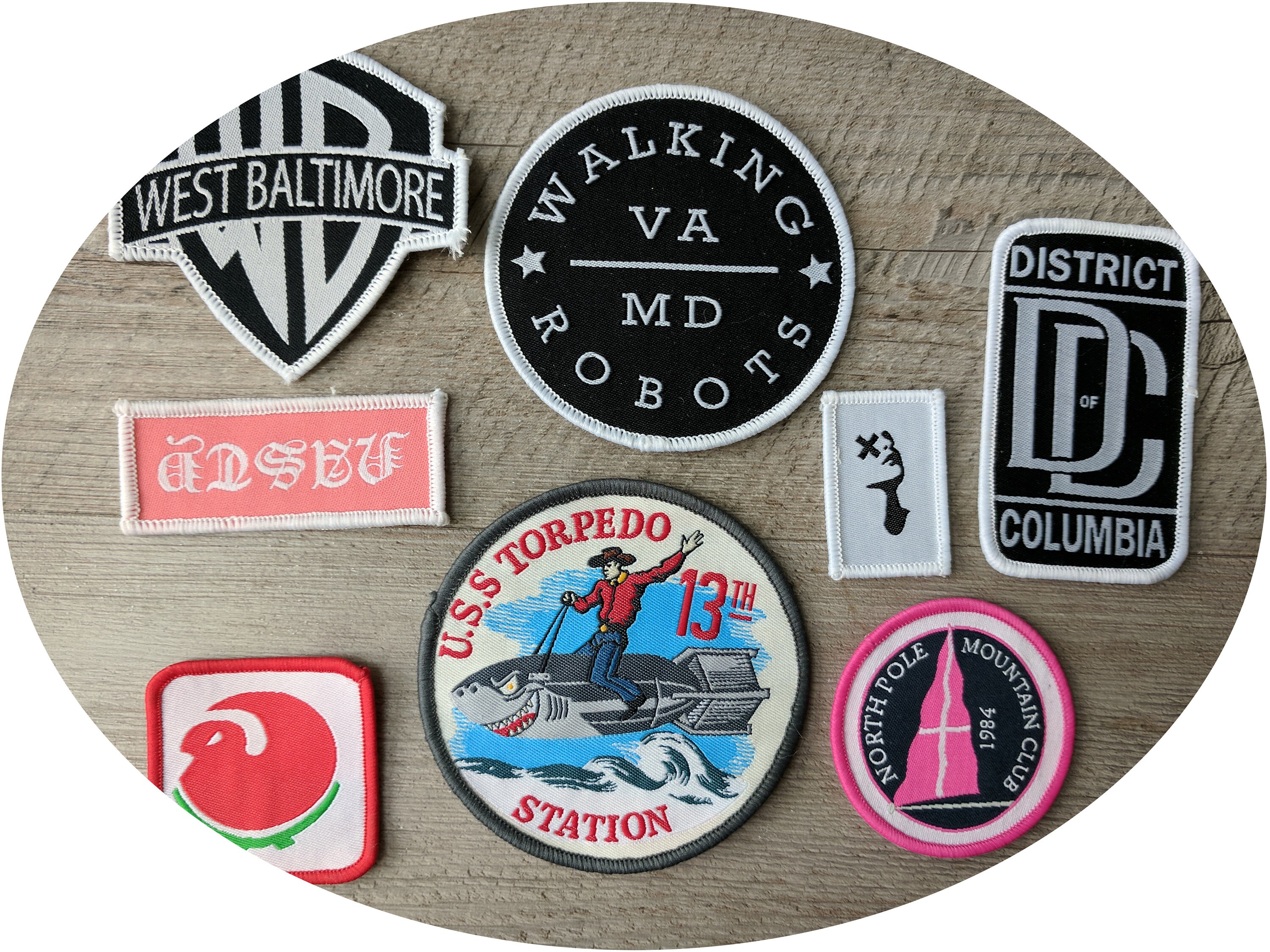 1000pcs custom clothing patches lining paper with border | Etsy