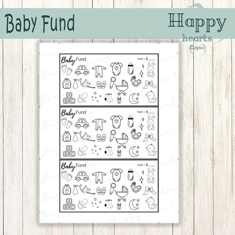 Baby Fund Savings Challenge Printable Fits in A6 Budget Binder Budget ...