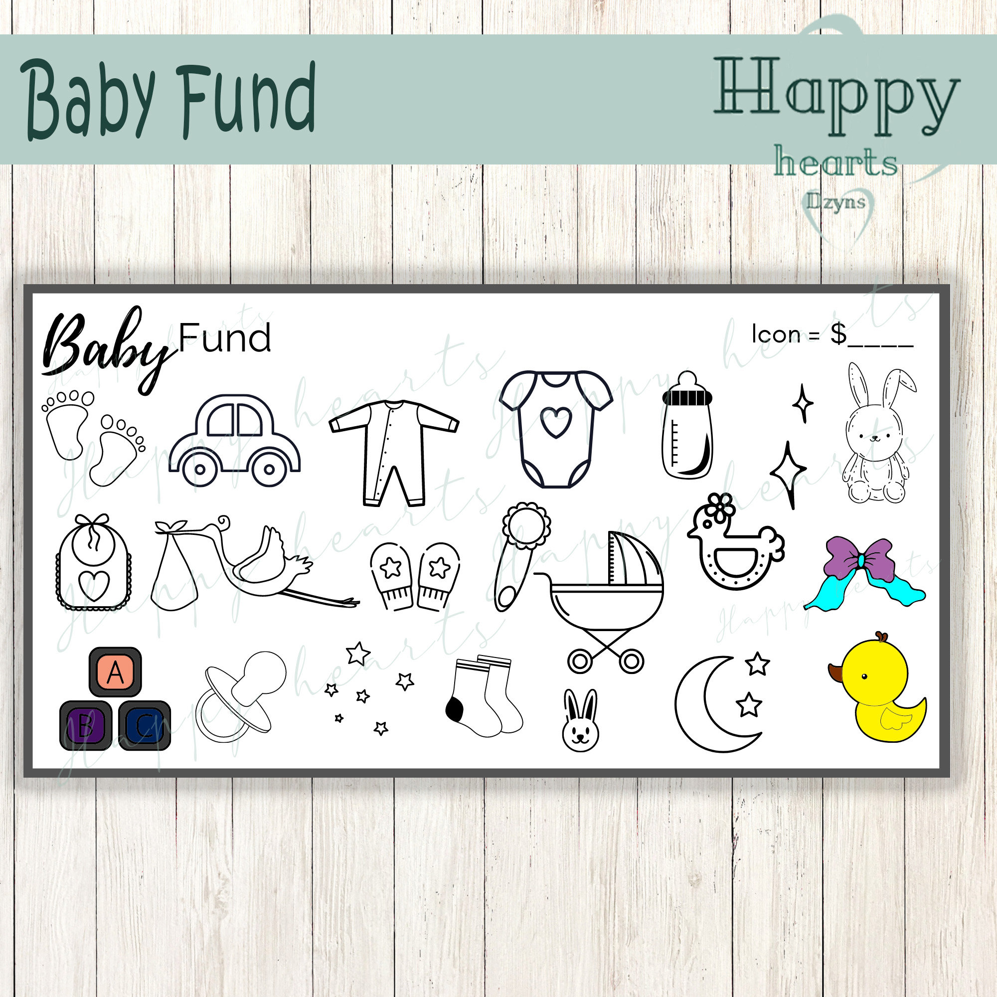 Baby Fund Savings Challenge Printable Fits in A6 Budget Binder Budget ...