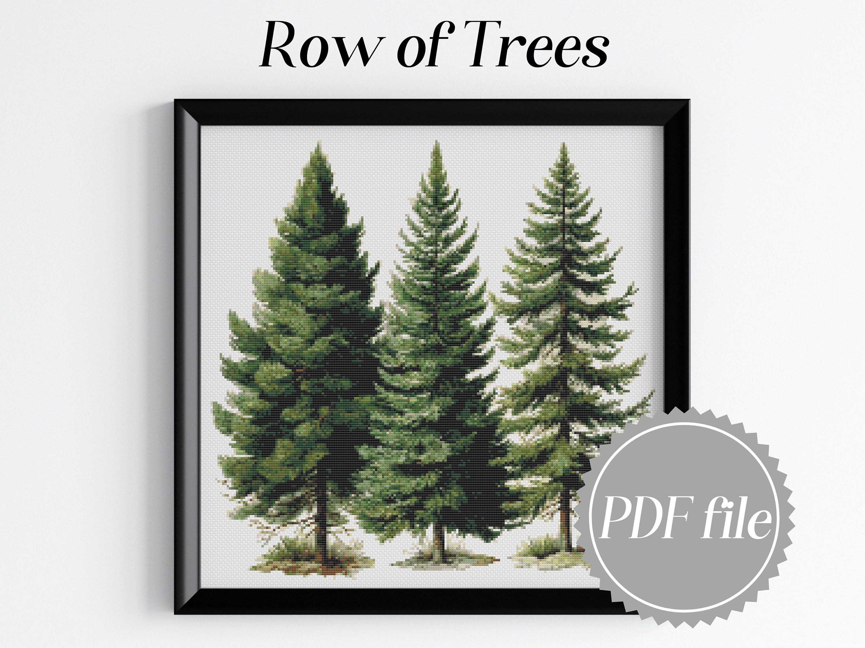 Row Of Pine Trees Clip Art