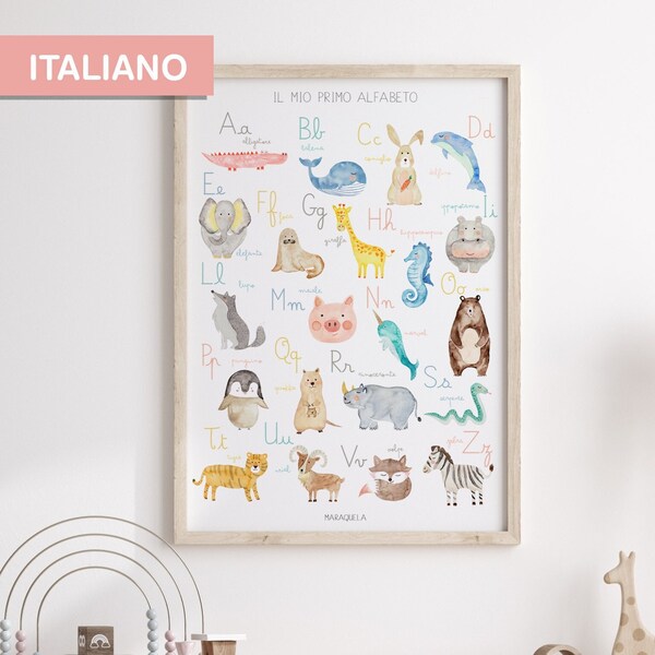 Italian Alphabet - Etsy