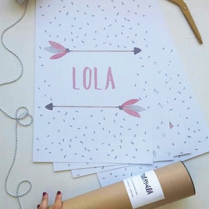 Pink ARROWS - for Baby, Baby Girl - Tribal Style - Arrows, Watercolor ...