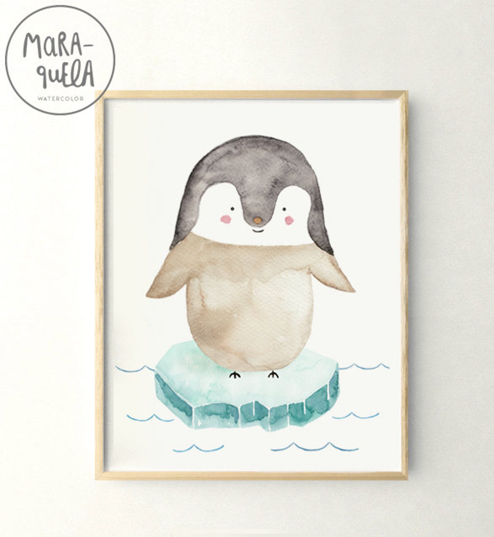 ARCTIC Animals Penguin Narwhal and Walrus. Illustrations in | Etsy