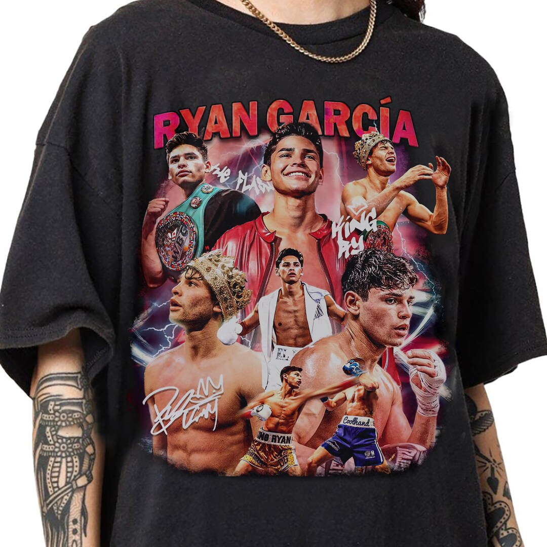 Limited Ryan Garcia Bootleg 90s Vintage T-shirt , Ryan Garcia Boxing T ...