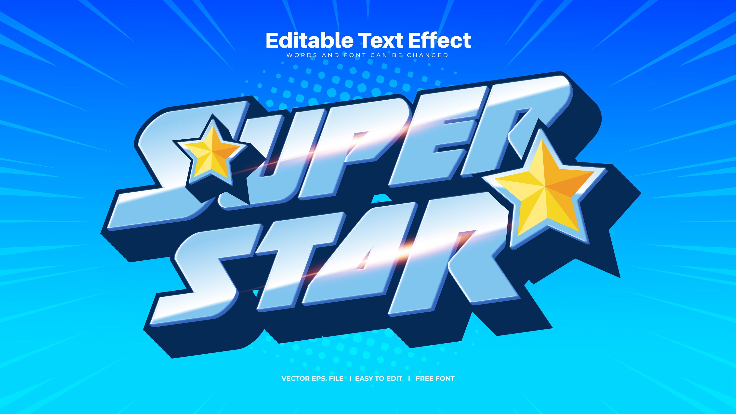 Super Star Text Effect - Etsy