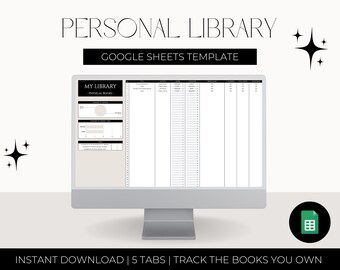 Reading Tracker Spreadsheet Reading Tracker Google Sheets - Etsy