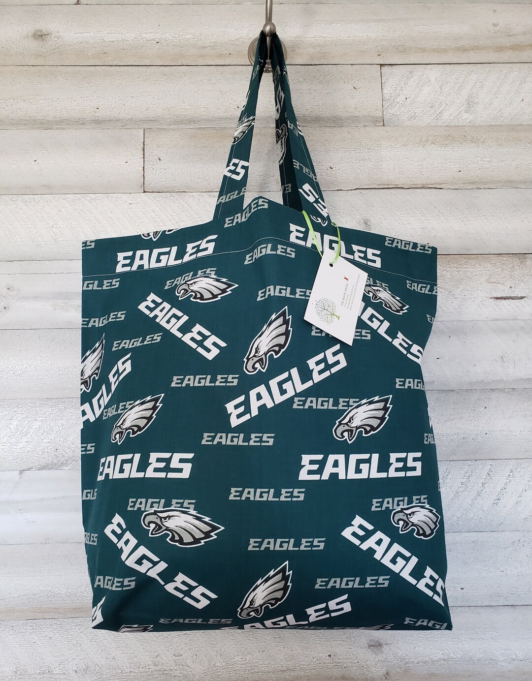 Philadelphia Eagles Reusable Cloth Tote Bag, Fan Gift - Etsy