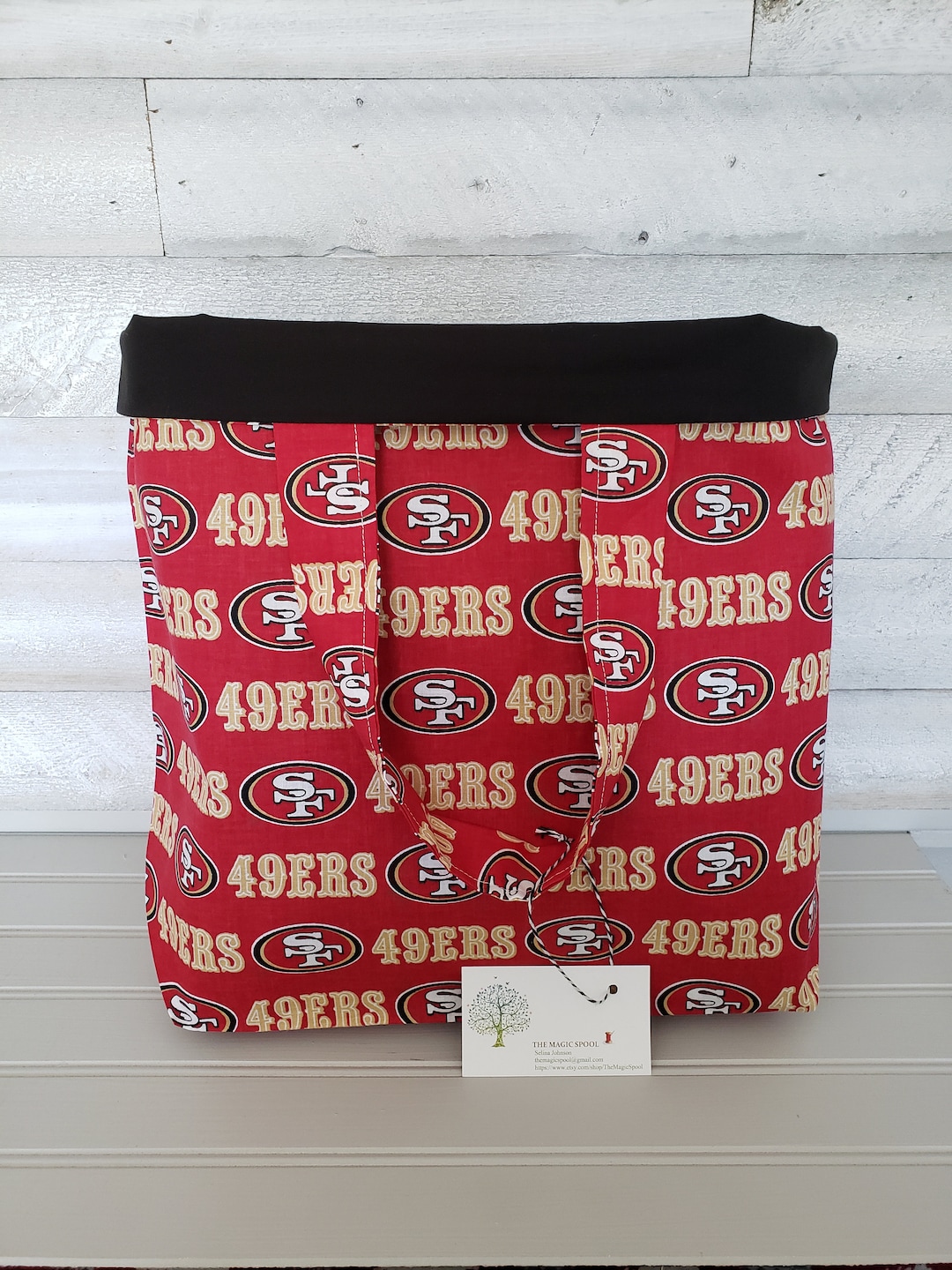 San Francisco 49ers LINED Reusable Cloth Shopping Tote, 49ers Fans ...
