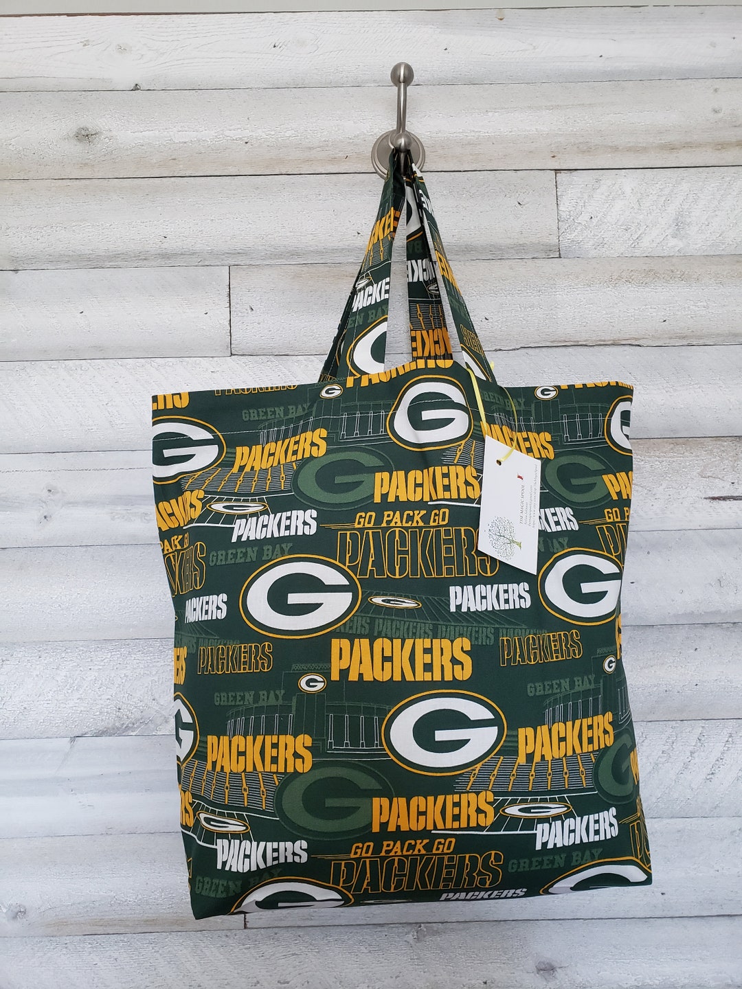 Green Bay Packers Reusable Cloth Tote Bag: Fan Gift - Etsy