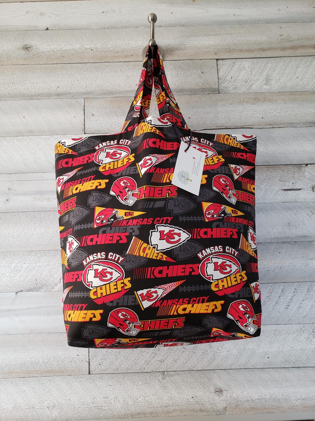 Kansas City Chiefs Reusable Cloth Shopping Tote Bag, Chiefs Fans Gifts ...