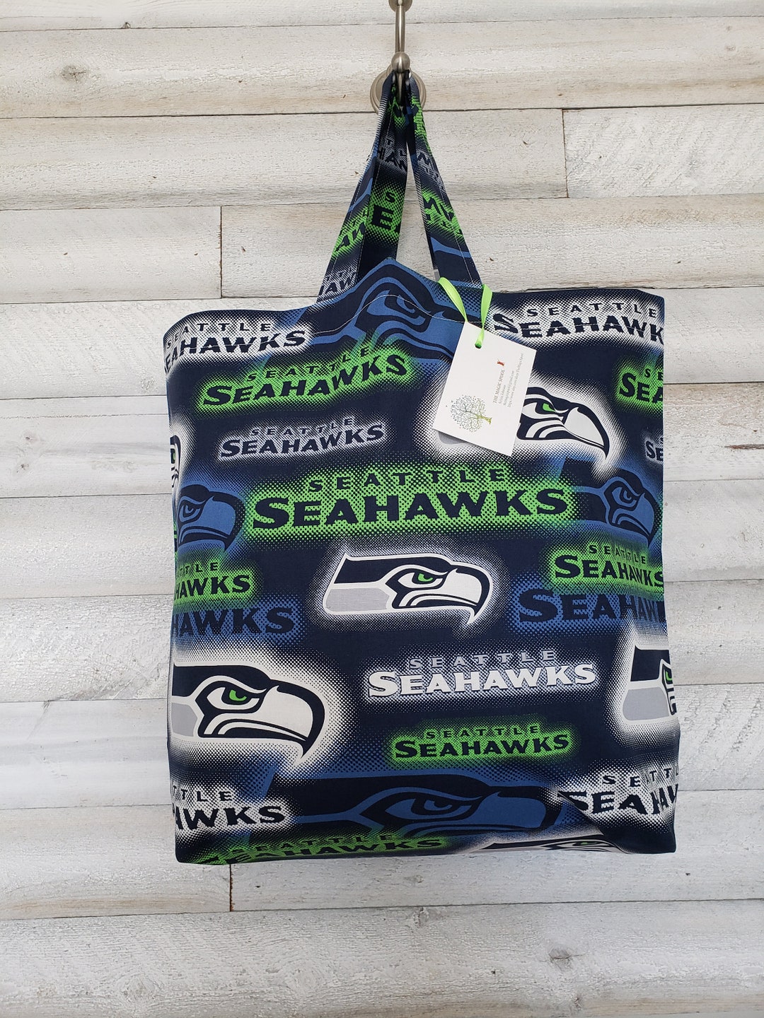 Seattle Seahawks Reusable Cloth Shopping Tote Bag and Sunglass Case ...