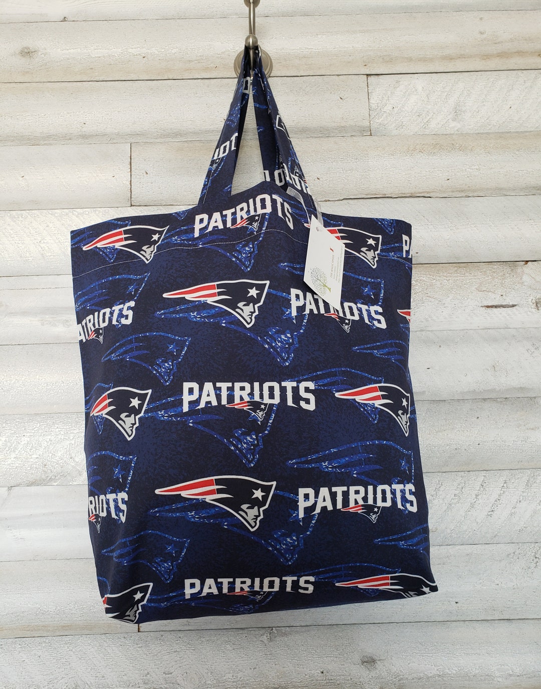 New England Patriots Reusable Tote Bag: Football Fan Gift - Etsy