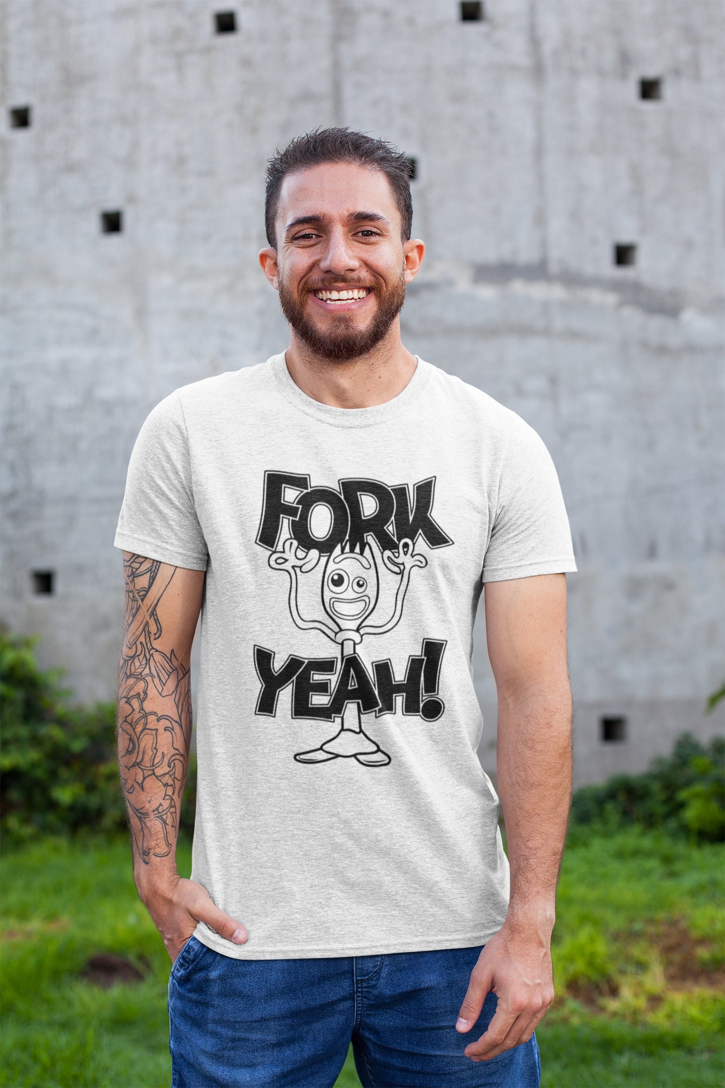 Forky Shirt, Fork Yeah, Toy Story Shirt, Custom, Disney Shirts, Funny ...
