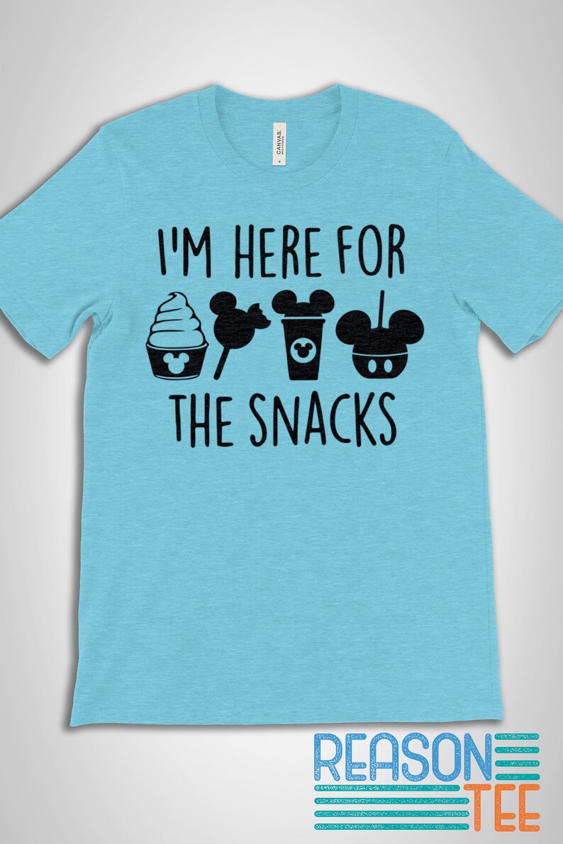 Disney Snack Shirt Custom Disney Shirts I'm Here for the - Etsy