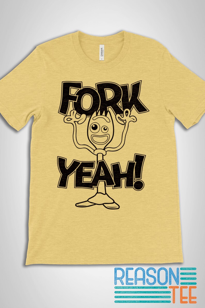 Forky Shirt, Fork Yeah, Toy Story Shirt, Custom, Disney Shirts, Funny ...