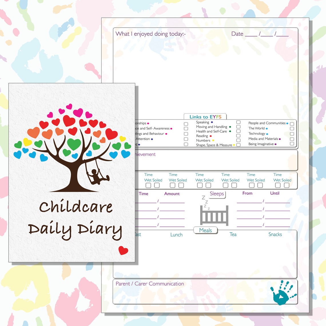 EYFS Early Years Daily Diary Record Book Childminding Log | Etsy