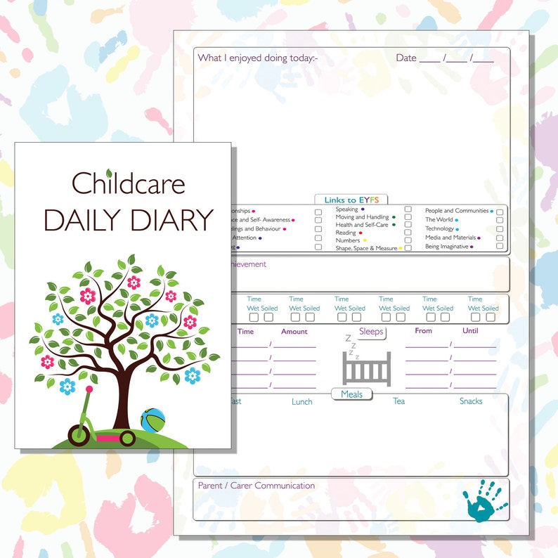 EYFS Early Years Daily Diary Record Book Childminding Log | Etsy UK