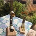 Rustic Countertop/floor Single Stave & Live Edge 3 or 6 Bottle Stands ...