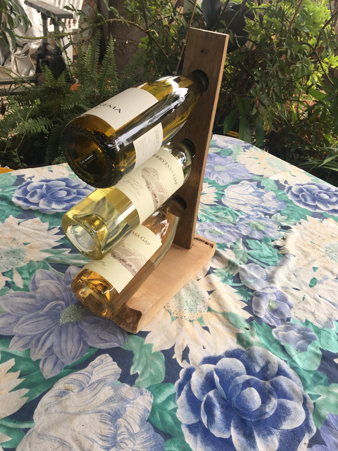 Rustic Countertop/floor Single Stave & Live Edge 3 or 6 Bottle - Etsy