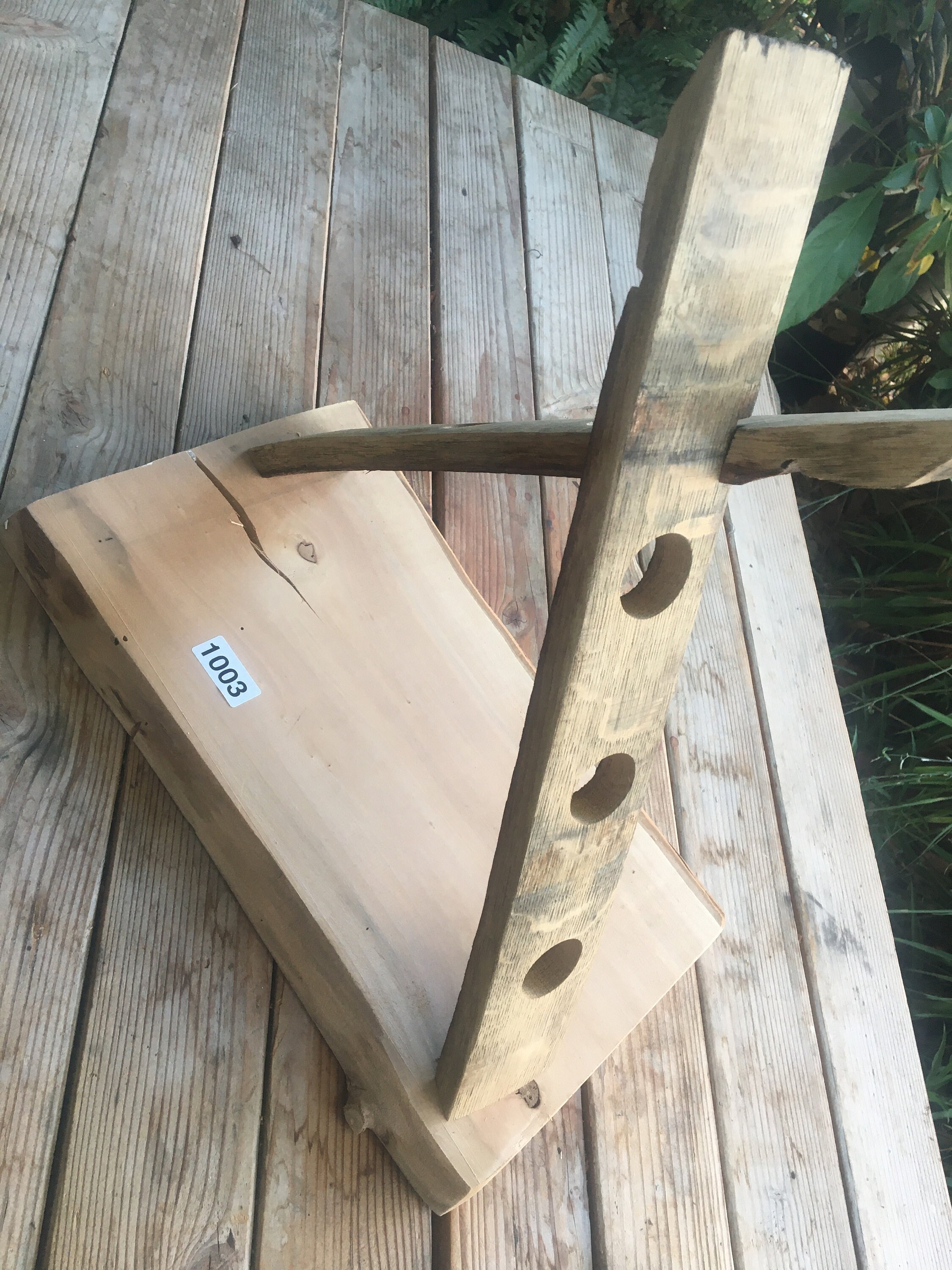 Rustic Oak Half Stave & Live Edge Willow Wine/liquor Racks for 6 ...