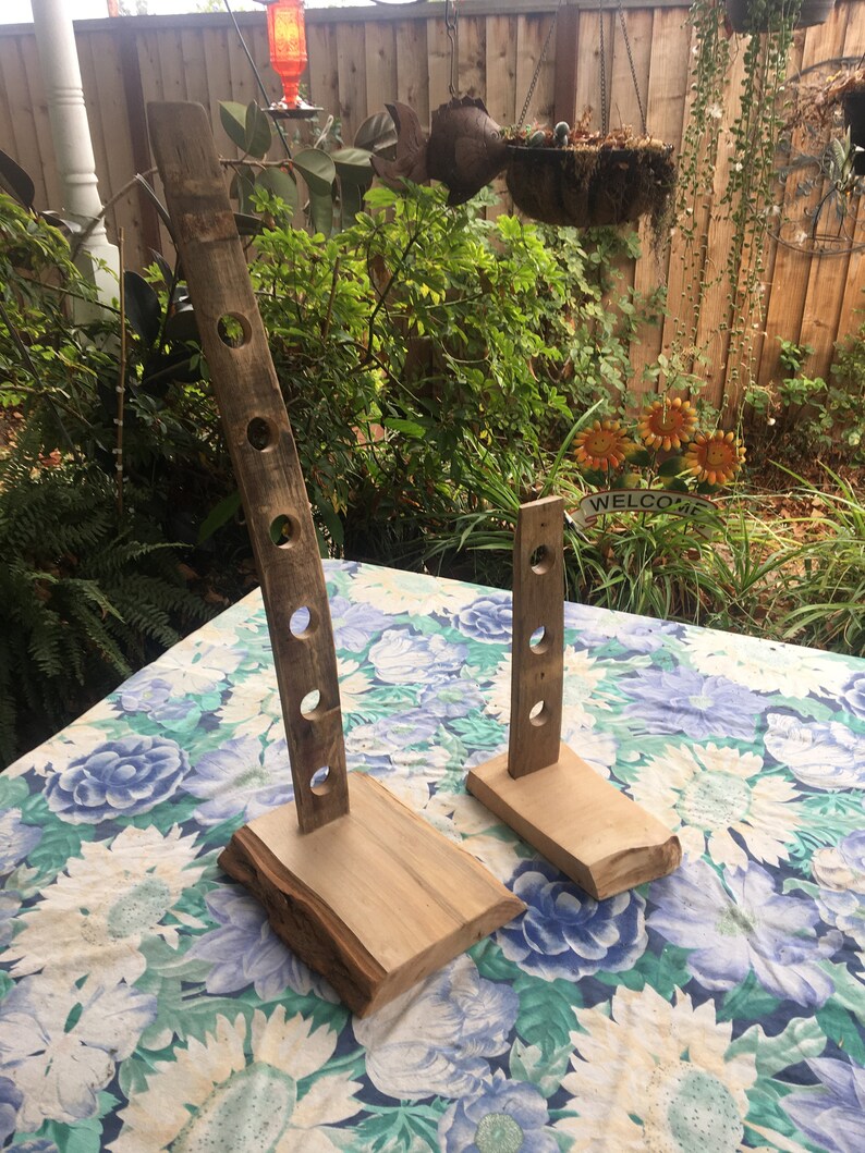 Rustic Countertop/floor Single Stave & Live Edge 3 or 6 Bottle - Etsy