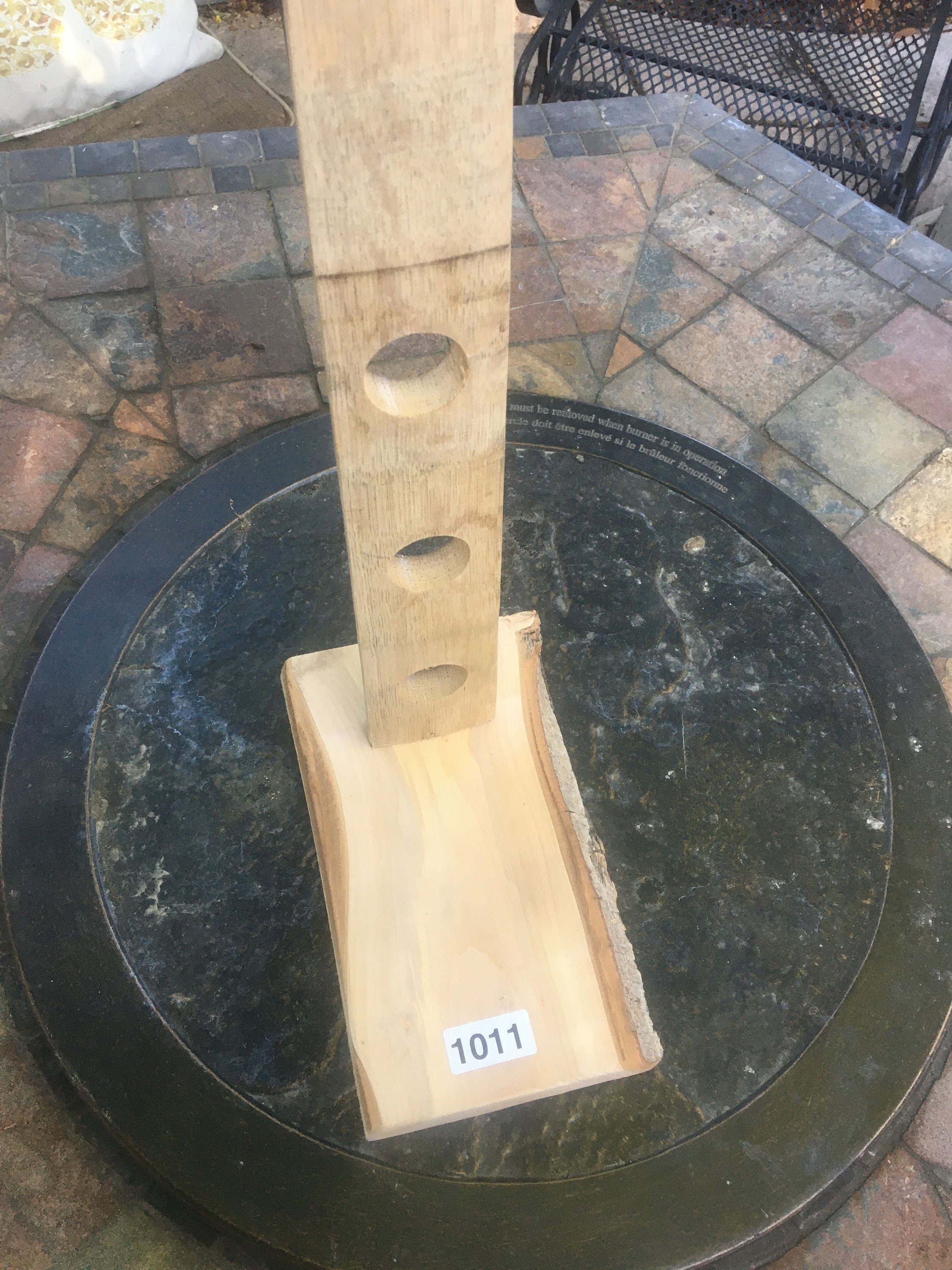 Rustic Countertop/floor Single Stave & Live Edge 3 or 6 Bottle Stands ...