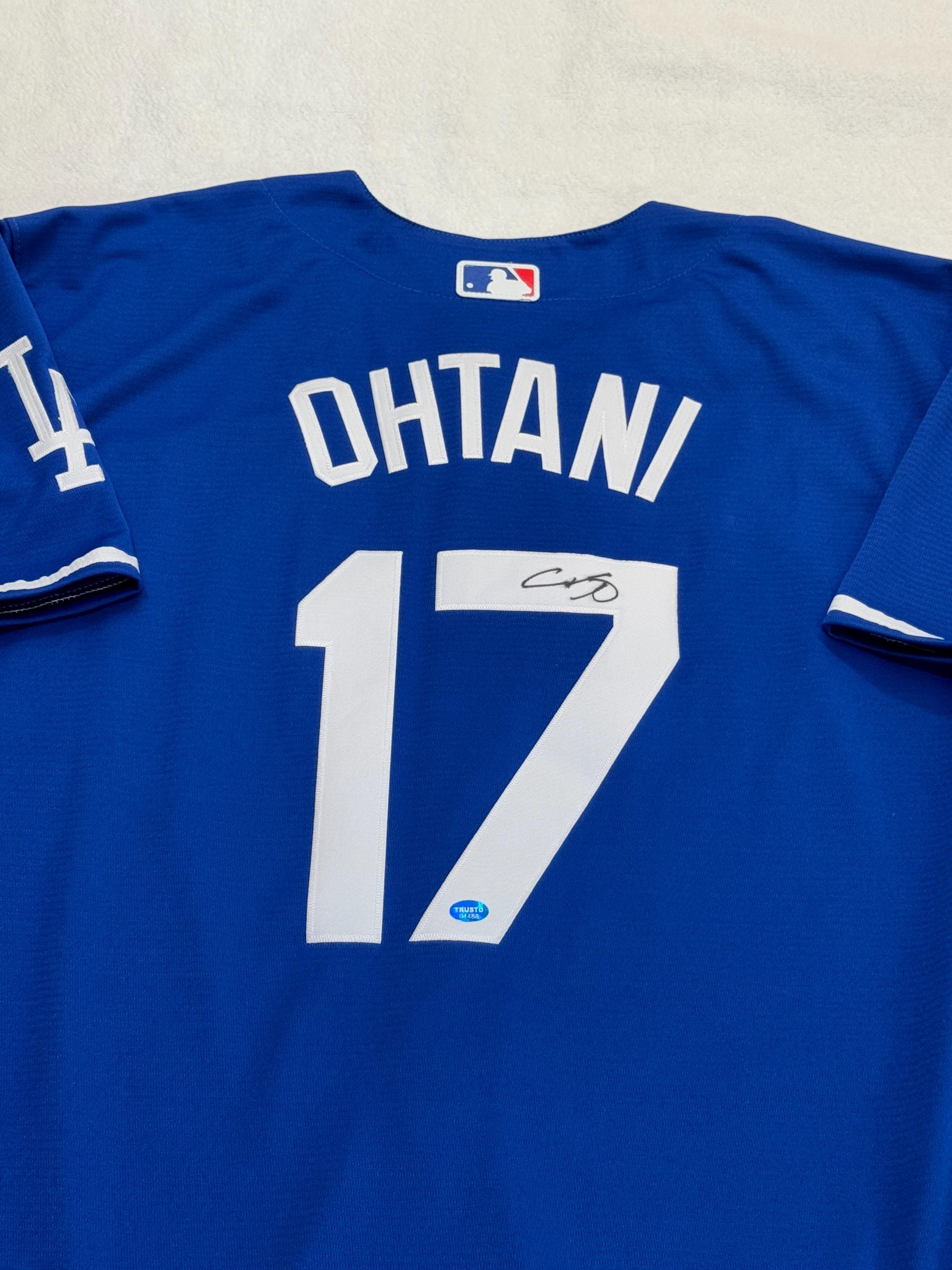 Shohei Ohtani Signed Los Angeles Dodgers Baseball Jersey With COA - Etsy