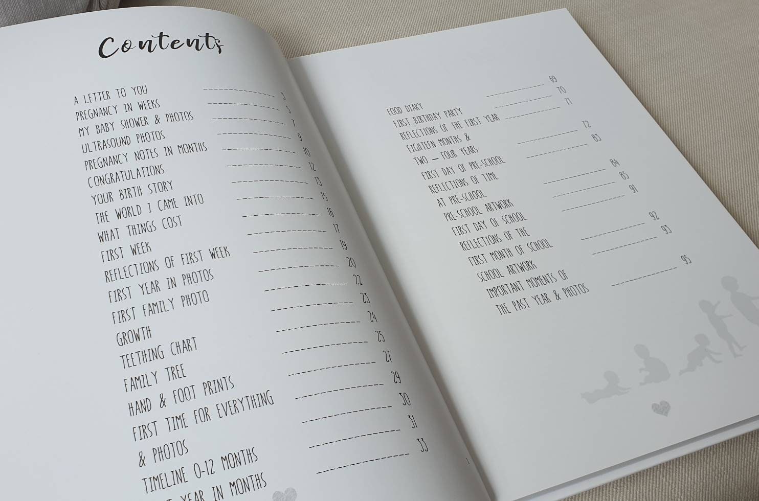 Baby Milestone Record Development Book Gender Neutral A4 Where - Etsy