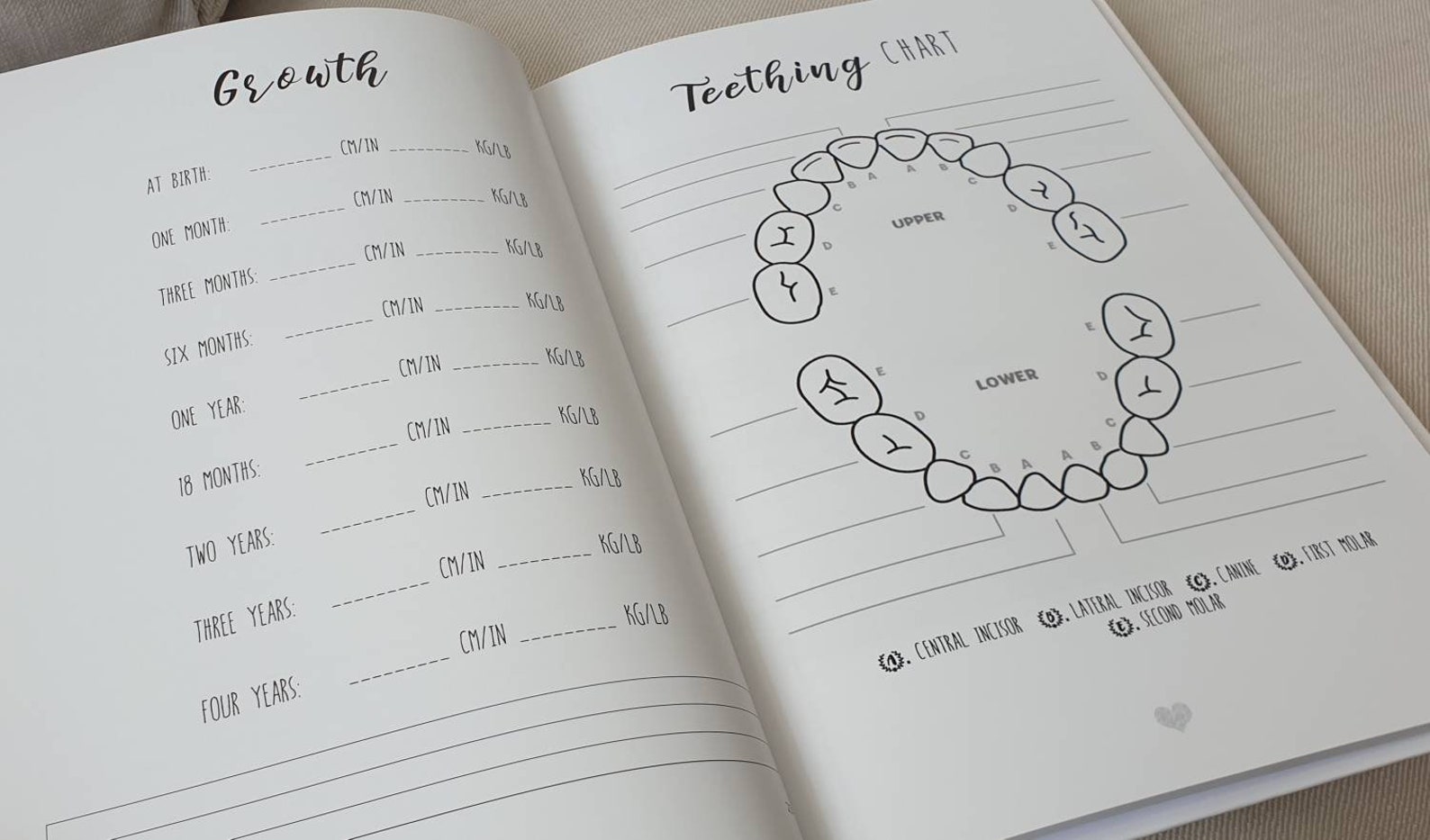 Baby Milestone Record Development Book Gender Neutral A4 Where - Etsy