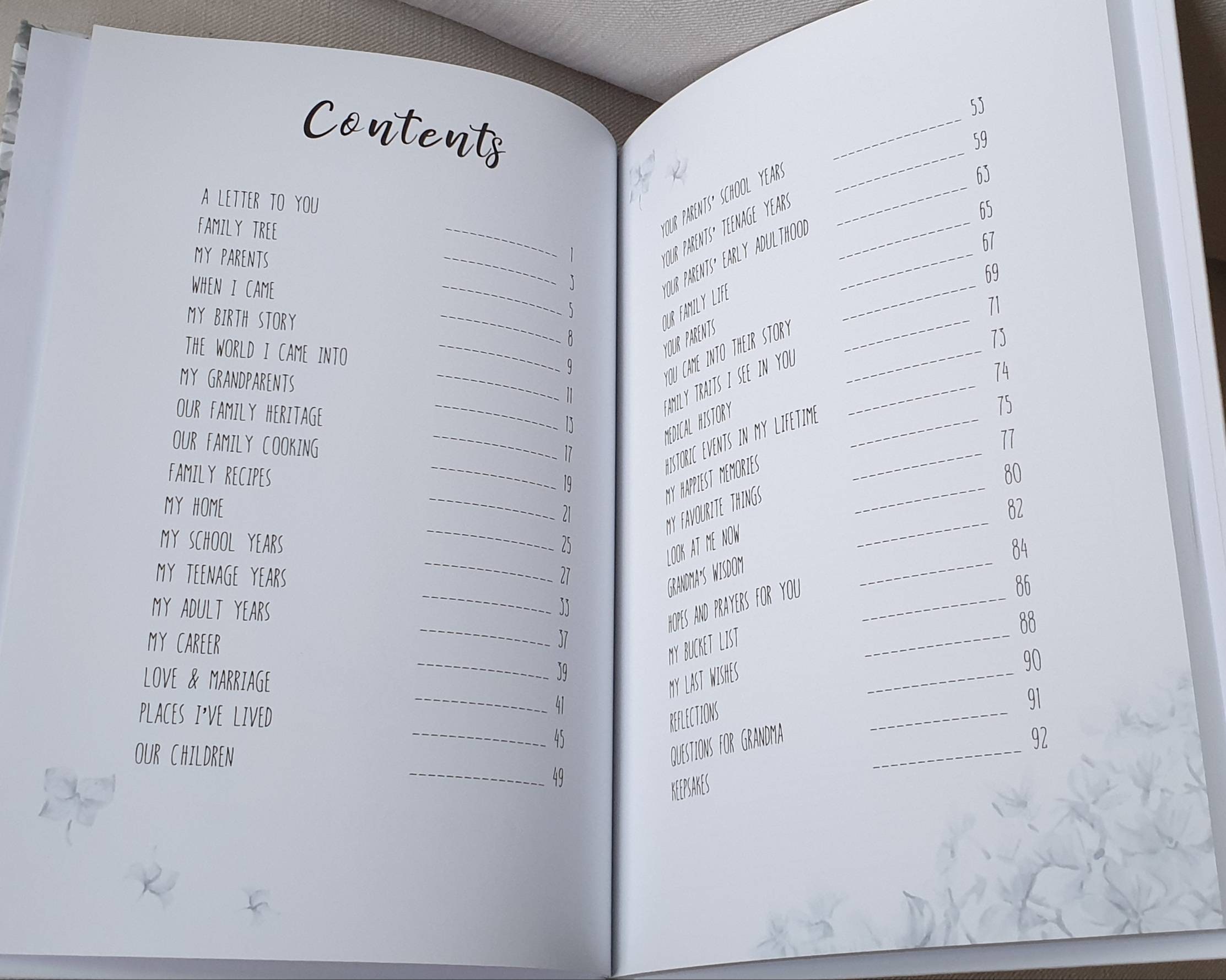 Grandmother Legacy Journal Memory Book A4 - Etsy